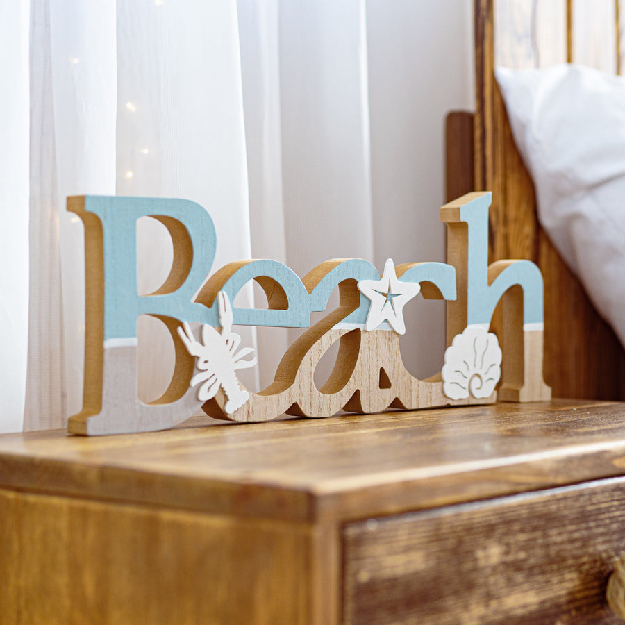 Wooden Beach Sign – TIDE AND TALES